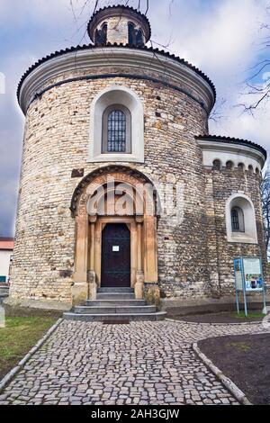 The 11th century Rotunda of St Martin, considered to be Prague's oldest ...