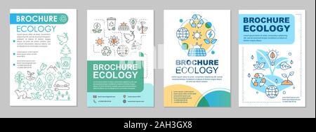 Saving planet brochure template layout. Environmental issues. Flyer ...