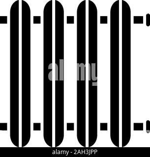 heat thermostat radiator glyph icon vector illustration Stock Vector ...