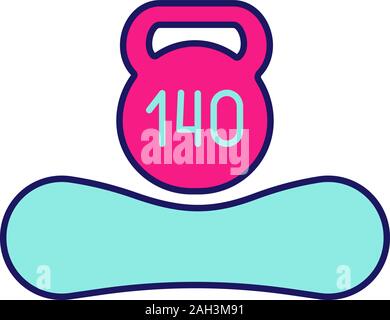 Maximum weight limit up to 140 kg neon light icon. Mattress weight ...