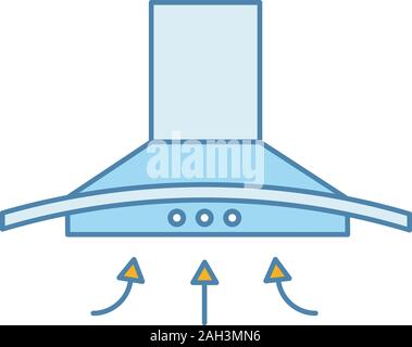 extractor range hood cartoon vector illustration Stock Vector Image ...