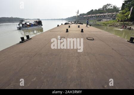 Rani Ghat jetty at the Ganges, Strand Road, Chandan Nagar, Hooghly ...