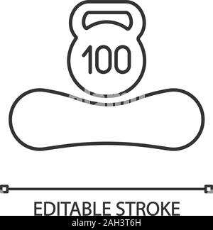 Maximum weight limit up to 100 kg black glyph icon. Weight-limited ...