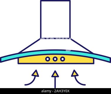 extractor range hood cartoon vector illustration Stock Vector Image ...