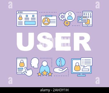 Account word concepts banner. Login, sign up. User account. Profile ...