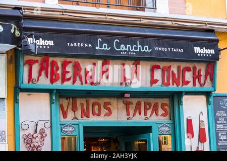 Madrid, Spain - March 26, 2018: Low angle view of KIO Tower office ...