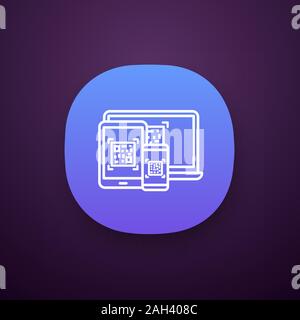 Laptop flat gradient two-color ui icon Stock Vector Image & Art - Alamy