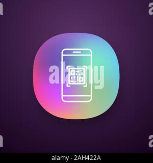 Gradient QR code. Quick Response code. Marketing and inventory management Stock Vector Image ...