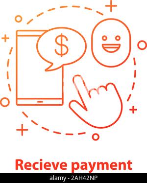 Payment notification concept icon. Successful e-payment idea thin line ...