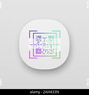 Gradient QR code. Quick Response code. Marketing and inventory management Stock Vector Image ...