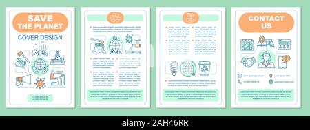 Environmental issues vector infographic template. Business presentation ...