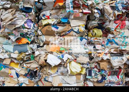 Germany, Bavaria, Stacks of waste paper Stock Photo - Alamy