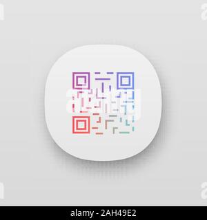 Gradient QR code. Quick Response code. Marketing and inventory management Stock Vector Image ...