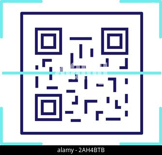 Product Barcode 2d Square Label. Sample QR Code Ready to Scan with ...