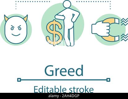 Greed emoji vector icon isolated on transparent background, Greed emoji ...