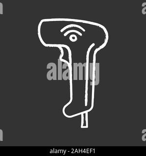 Wireless barcode scanning linear icon. Wifi barcode and QR code ...