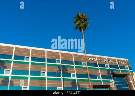 Tata Consultancy Services office exterior in Silicon Valley. TCS is an ...
