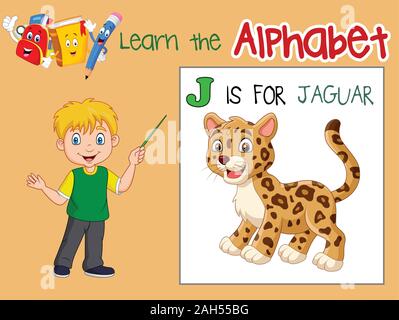 Flashcard letter J is for jaguar Stock Vector Image & Art - Alamy