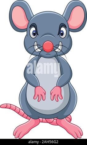Little mouse with angry face illustration Stock Vector Image & Art - Alamy