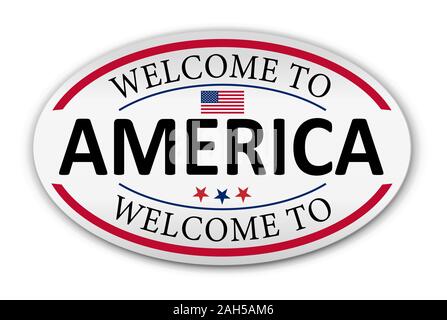 welcome grunge stamp set. welcome band sign Stock Vector Image & Art ...