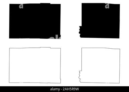 Drew County (Arkansas) outline map set Stock Vector Image & Art - Alamy