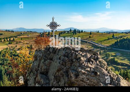 Romania, Transylvania, Tihuta Pass, mountain buildings of the pass also ...