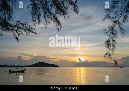 Sunset or Twilight on boat parking in Fire Island New York Background ...