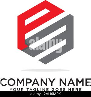PG initial monogram logo with hexagonal shape style, real estate logo ...