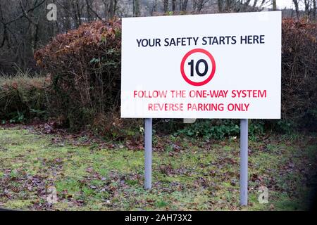 Reverse parking only one way system and speed limit car park safety ...