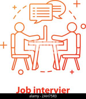 Colleague interview icon. Outline Colleague interview vector icon for ...