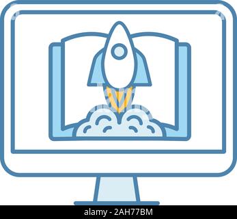 Start learning color icon. Express course for beginners. Online ...