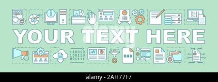 Web development word concepts banner. Graphic design. Programming ...