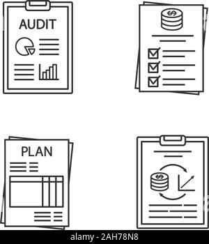 Performance evaluation linear icons set. Metrics, Appraisal, Evaluation ...