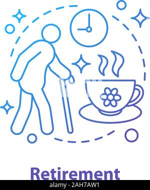 Grandmother concept icon. Senility idea thin line illustration. Old ...