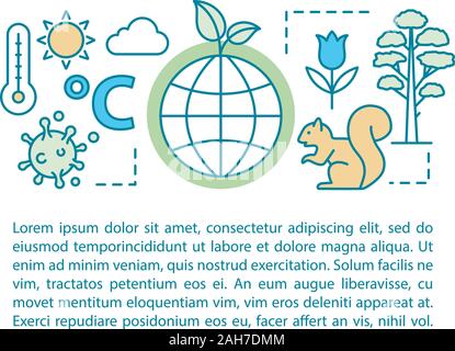 Environmental issues brochure template. Eco problems. Flyer, booklet ...