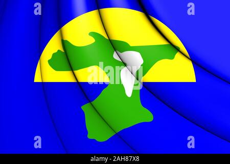 3D Flag of Chatham Islands. 3D Illustration Stock Photo - Alamy
