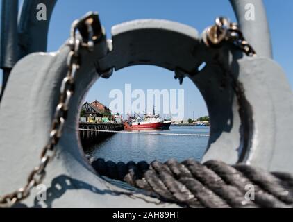 View of the ship through the details Stock Photo - Alamy
