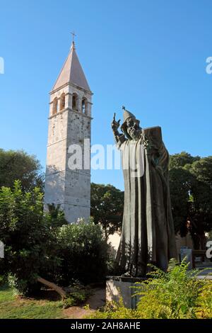 Croatia, Central Dalmatia, SPLIT. Statue of Gregorius of Nin (sculpted ...