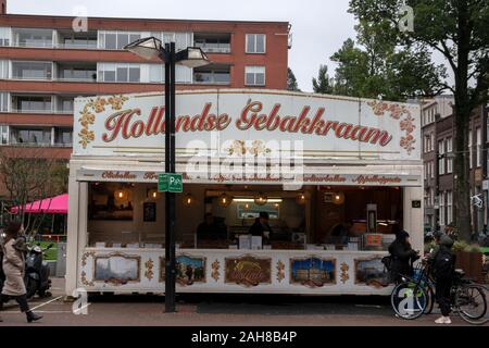 Hollandse Gebakkraam Food Stand At Amsterdam The Netherlands 1-10-2020 ...