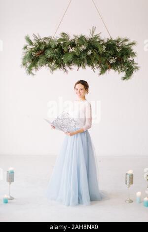 Master of ceremony speech on microphone background wedding couple Stock ...
