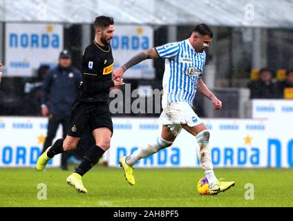 Andrea Petagna goal celebrate during the Italian championship Serie B ...