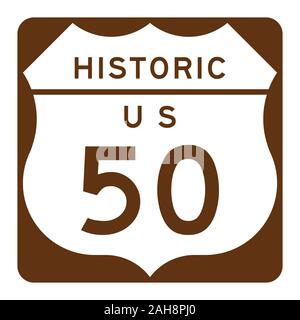 US route 50 sign Stock Photo - Alamy