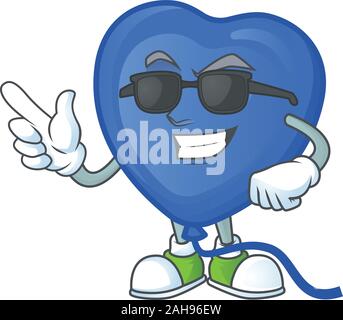 Super cool blue balloon character on the rope Stock Vector Image & Art ...