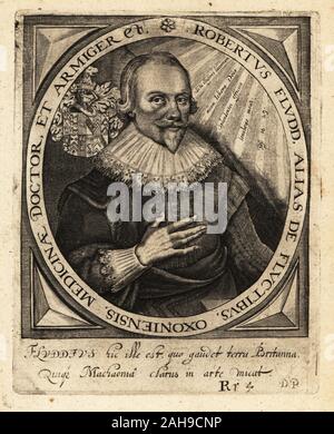 Robert Fludd, 1574 - 1637. English Paraclesian physician, mathematician ...