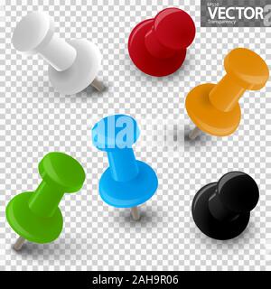 collection of different pin needles in one color with vector ...