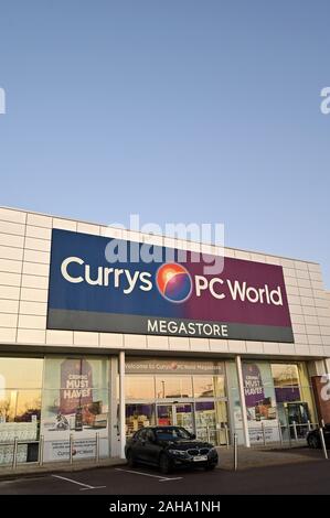 29/11/2019. Solihull, UK. A branch of Currys PC World Mega Store at a ...