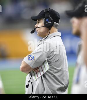 Eastern Michigan coach Chris Creighton walks on the field during the second half of the team's ...