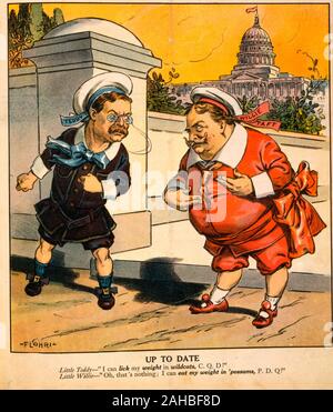 President William Howard Taft in tophat, and tails. Very well dressed ...