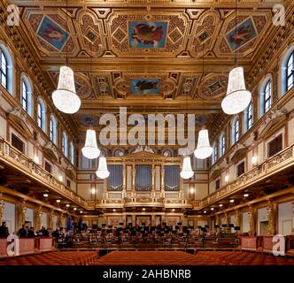 The Goldener Saal (Golden Hall) concert hall of Wiener Musikverein ...