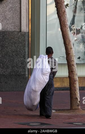 The Belongings Of A Homeless Person Stock Photo - Alamy